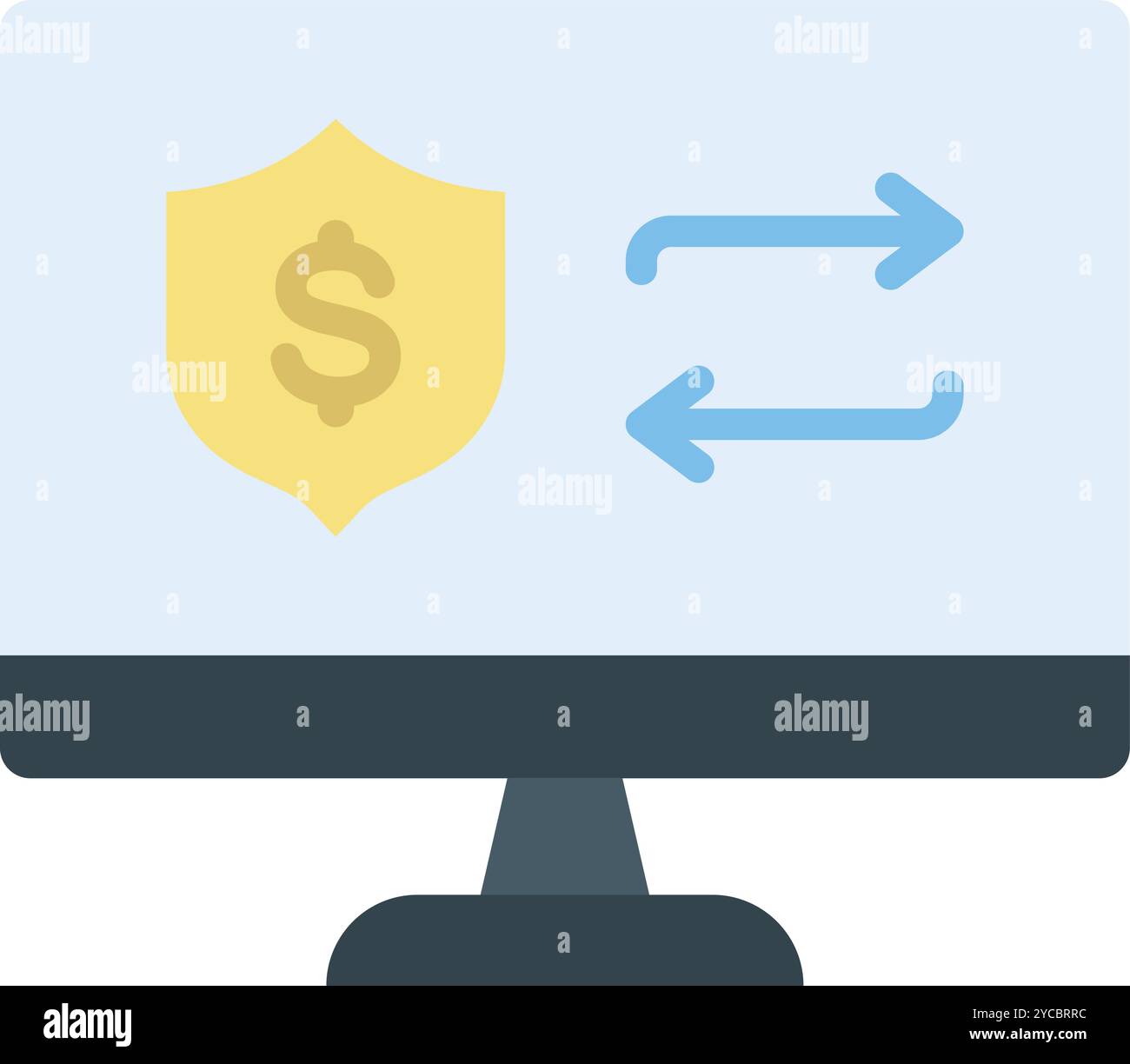 Secure Online Transaction icon vector image. Suitable for mobile ...