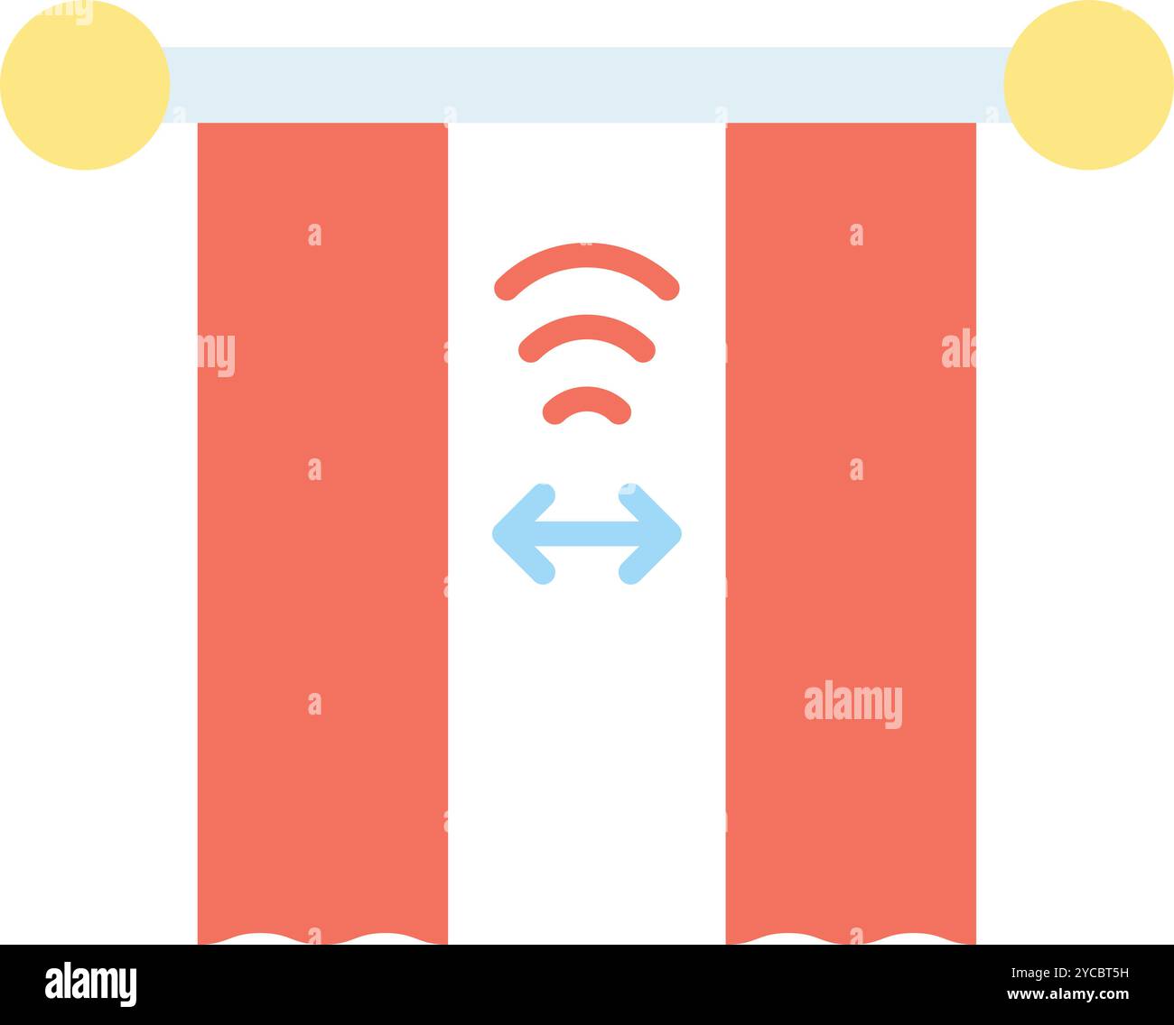 Smart Curtain icon vector image. Suitable for mobile application web ...