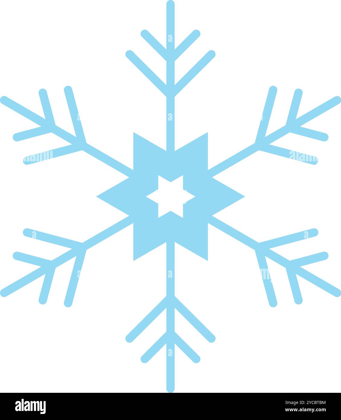 Snowflake icon vector image. Suitable for mobile application web ...