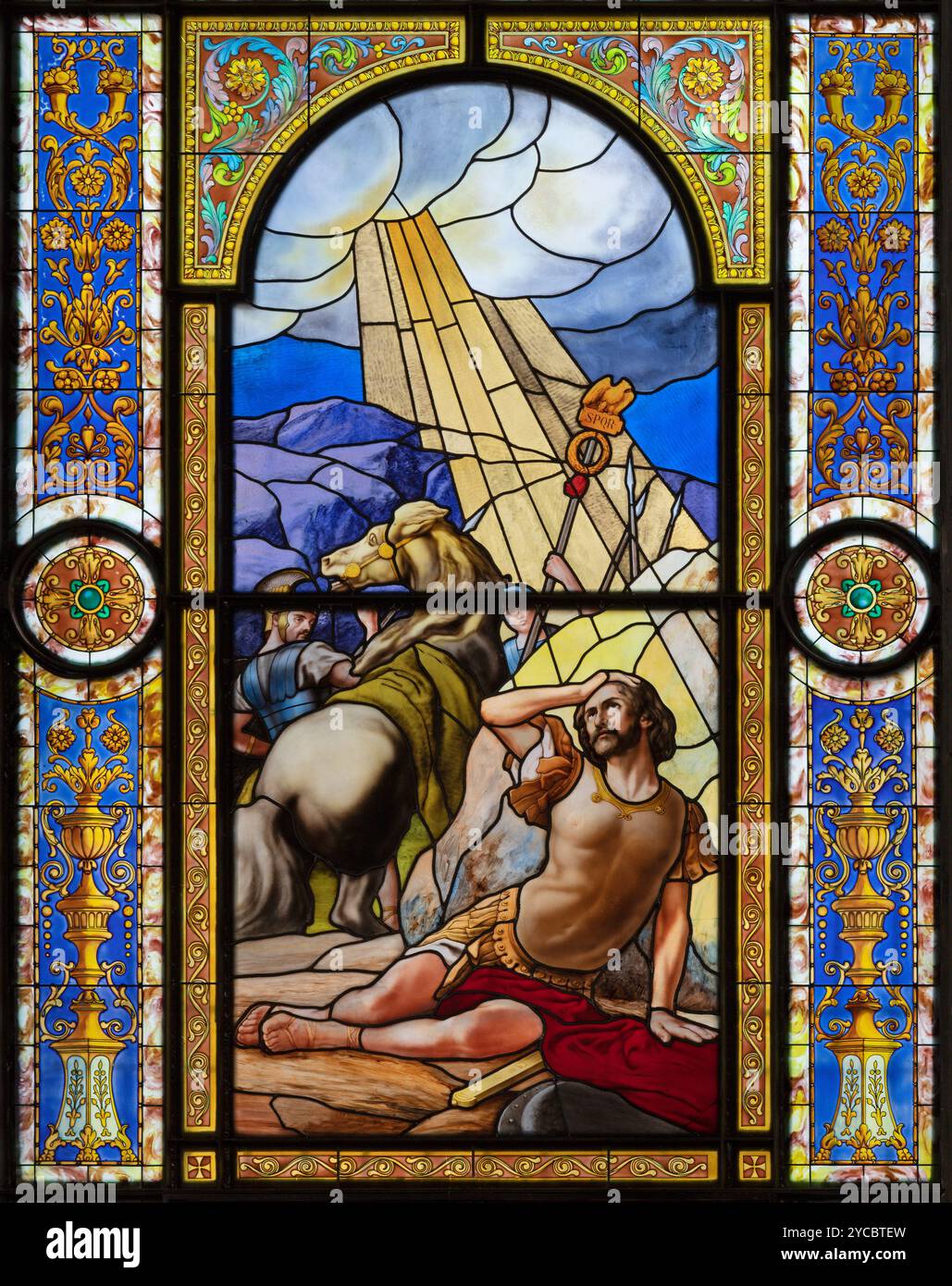 Conversion of st paul stained glass hi-res stock photography and images ...