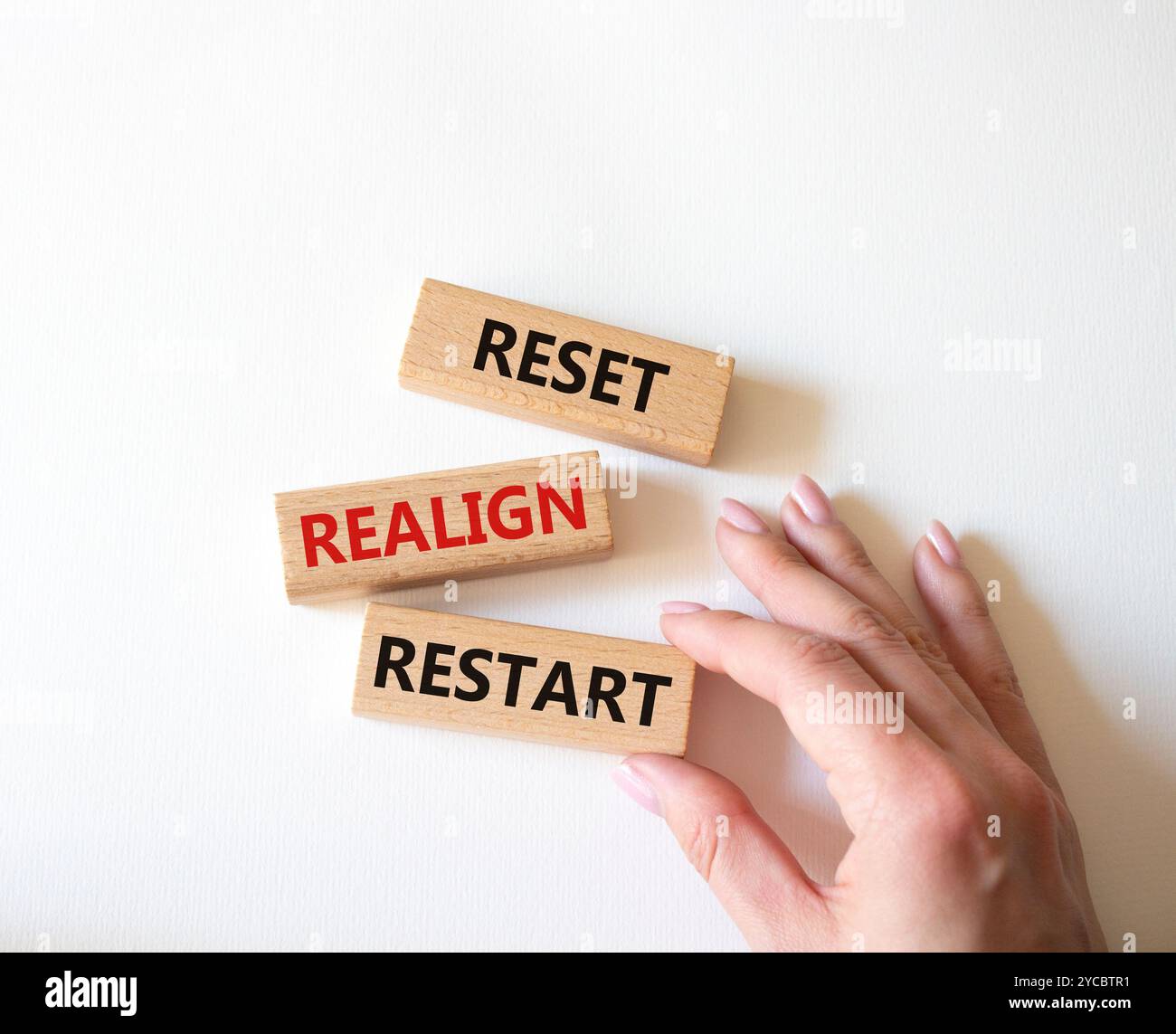 Reset Realign Restart symbol. Concept words Reset Realign Restart on ...
