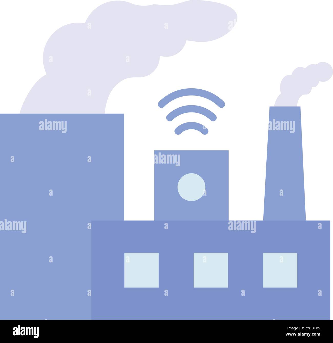 Smart Factory icon vector image. Suitable for mobile application web ...