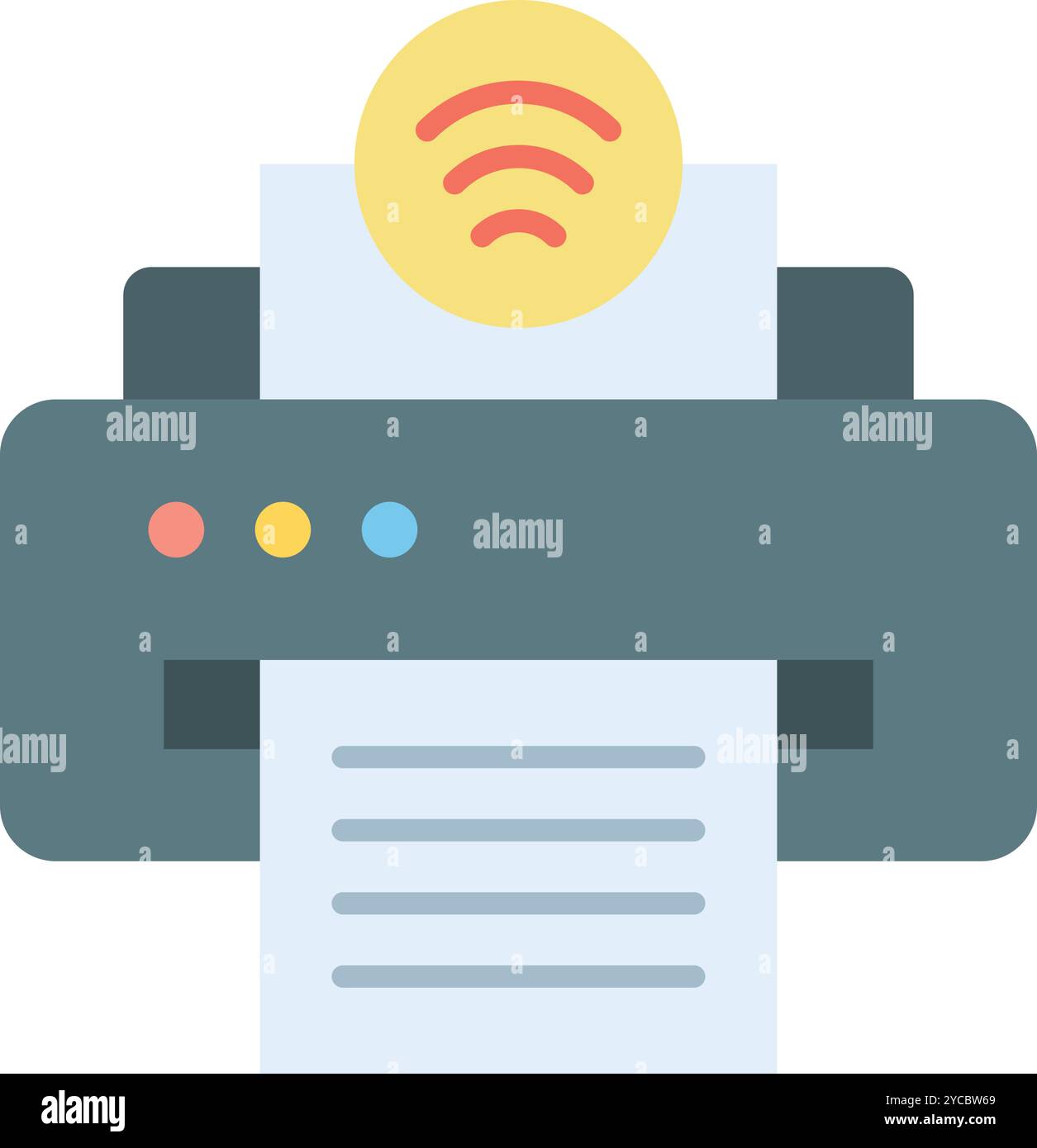 Smart Printer icon vector image. Suitable for mobile application web application and print media ...