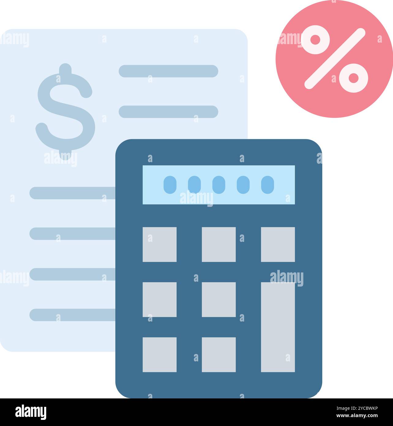 Tax Calculator icon vector image. Suitable for mobile application web ...