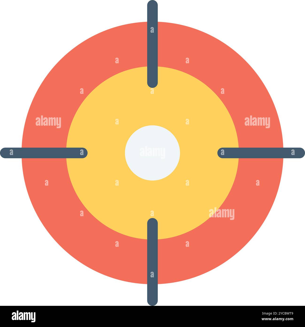 Target icon vector image. Suitable for mobile application web ...
