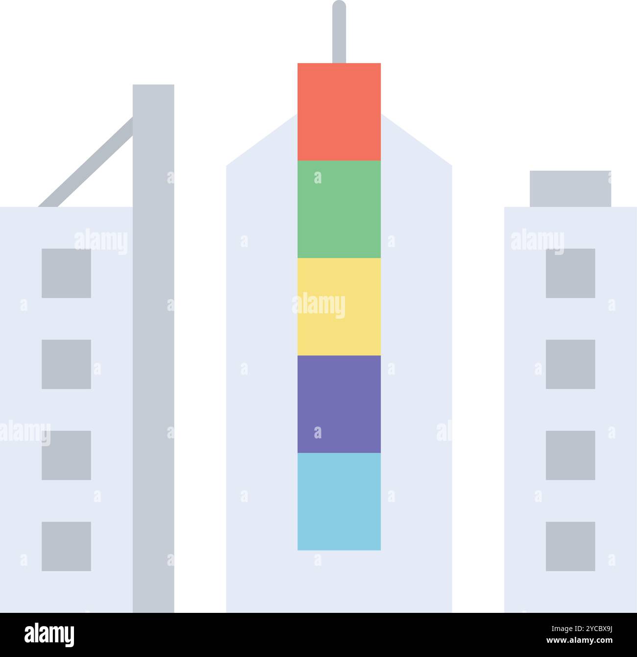Times Square icon vector image. Suitable for mobile application web application and print media ...