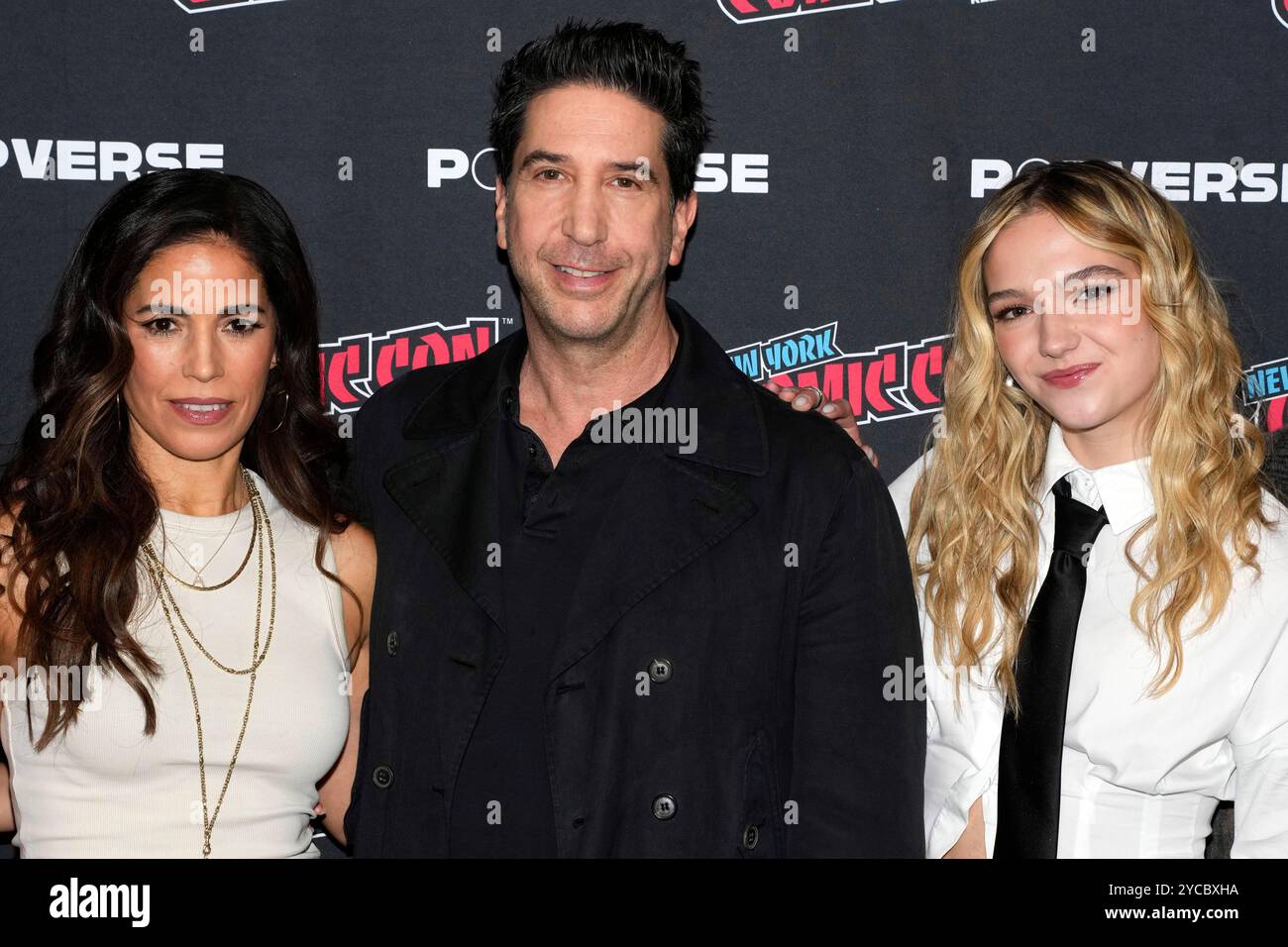 Ana Ortiz From Left David Schwimmer And Jayden Bartels Participate In