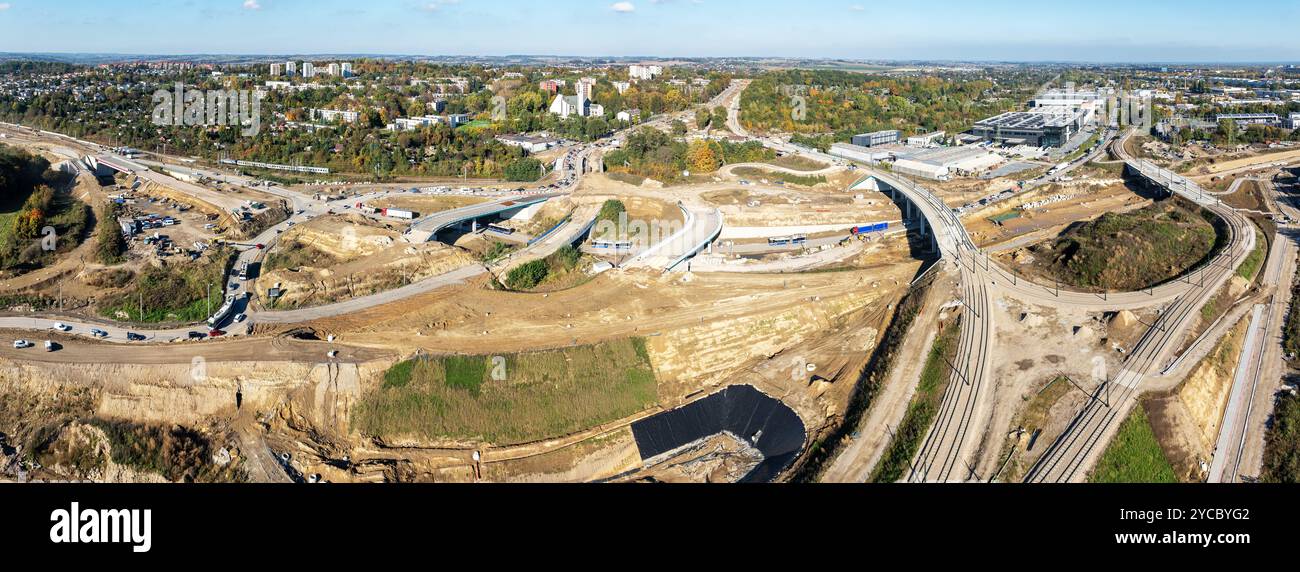 Large multilane highway interchange hi-res stock photography and images ...