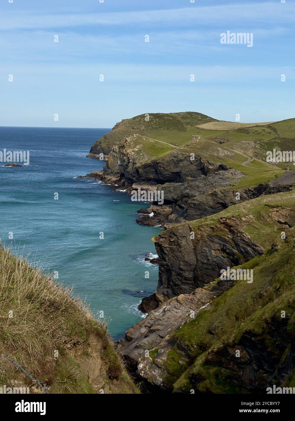 Pictured is a Cornish coastal walk, UK Stock Photo - Alamy