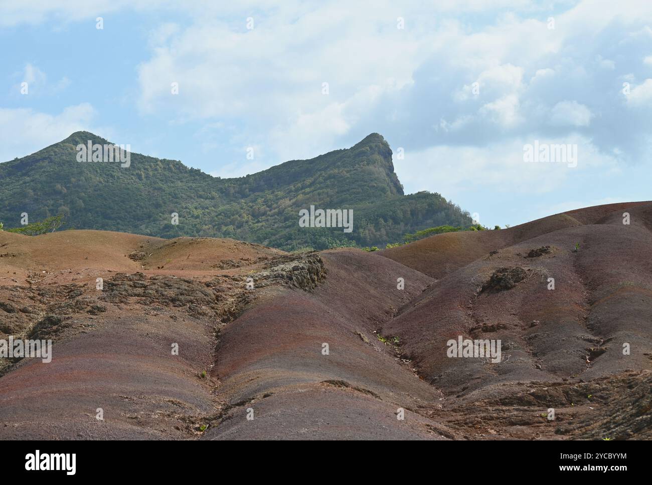 Chamarel Colourful sands Chamarel Seven Colored Earth Geopark on a nice ...