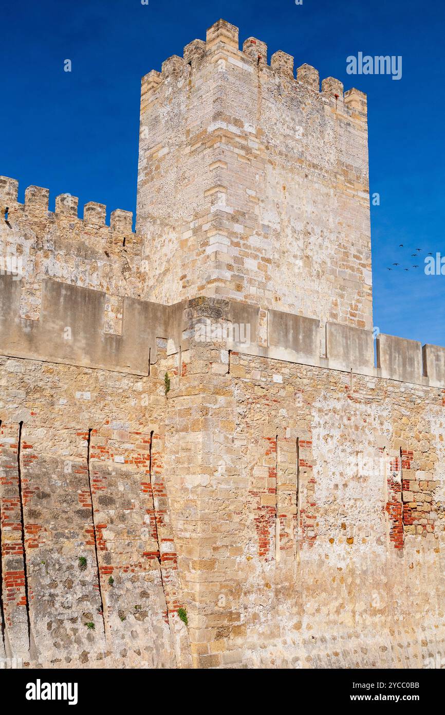 Saint George Castle stands proudly in Lisbon, showcasing its impressive ...