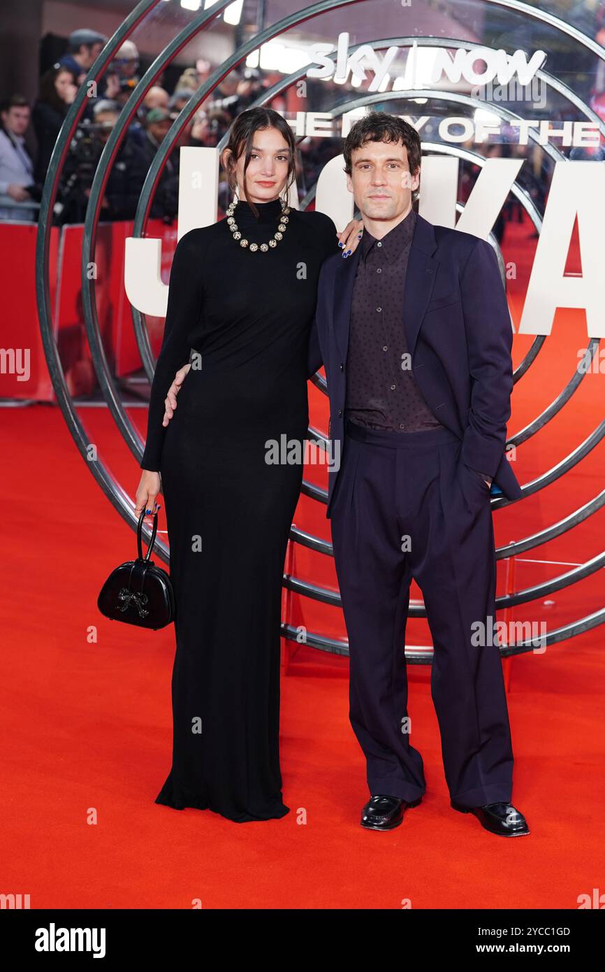 Nick Blood and Emory Ault attending the Day of the Jackal UK premiere ...