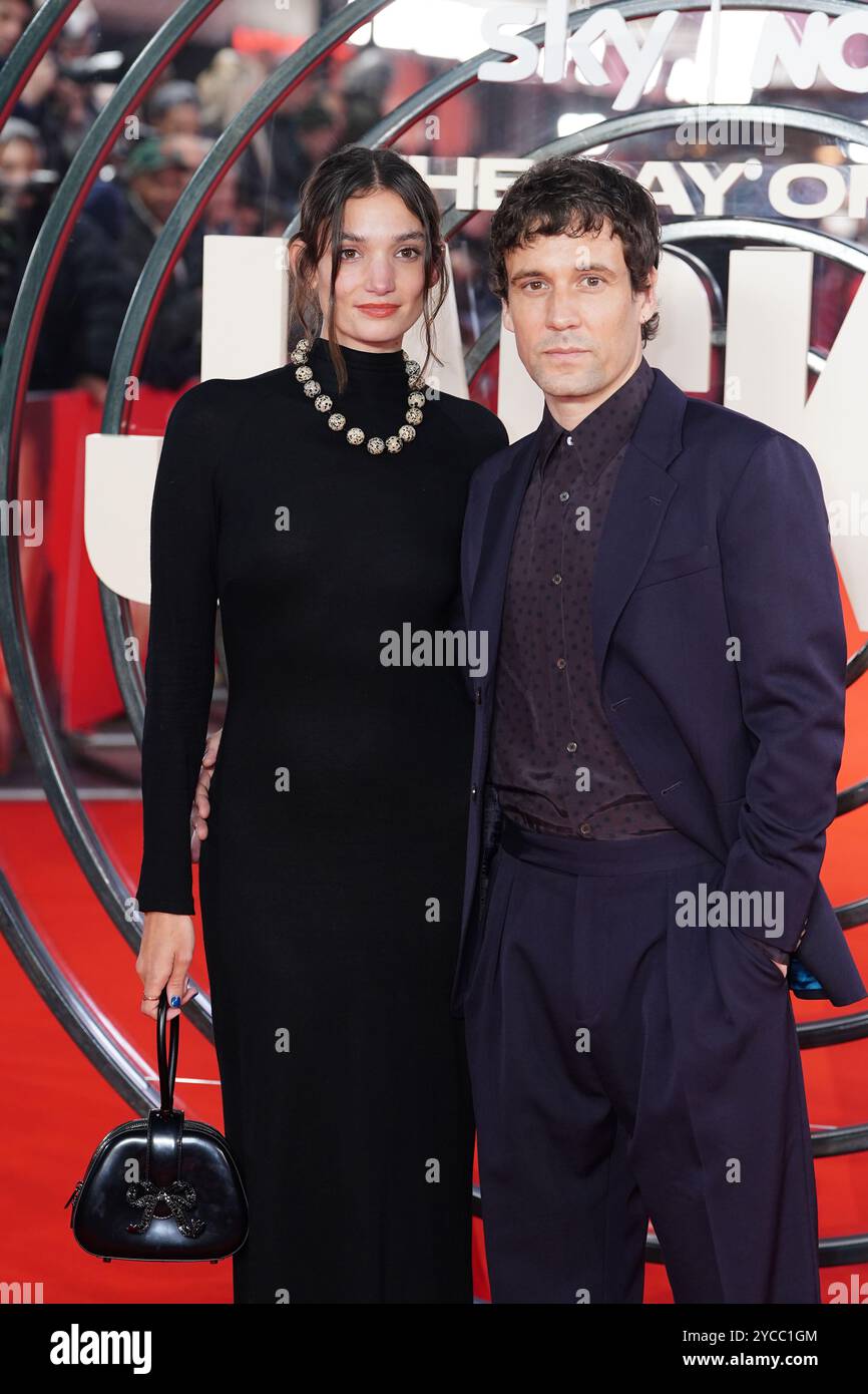 Nick Blood and Emory Ault attending the Day of the Jackal UK premiere ...