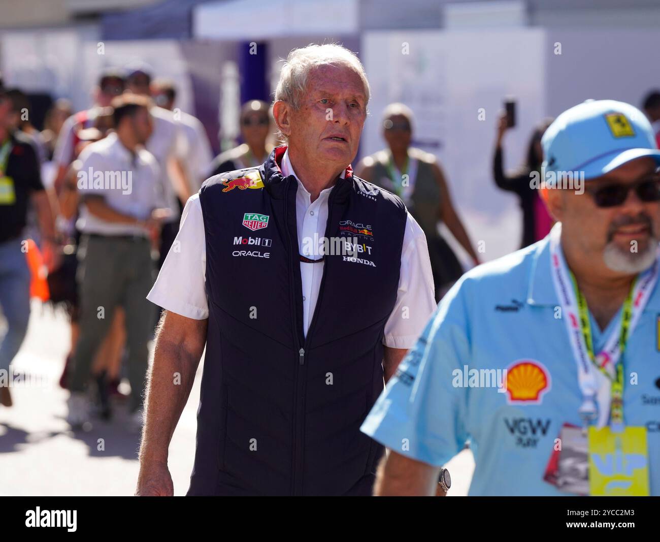 during Sunday's Formula 1 United States Grand Prix at the Circuit of ...