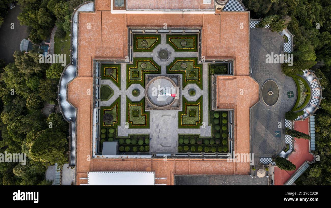 Aerial view of Chapultepec Castle in Mexico City Stock Photo - Alamy
