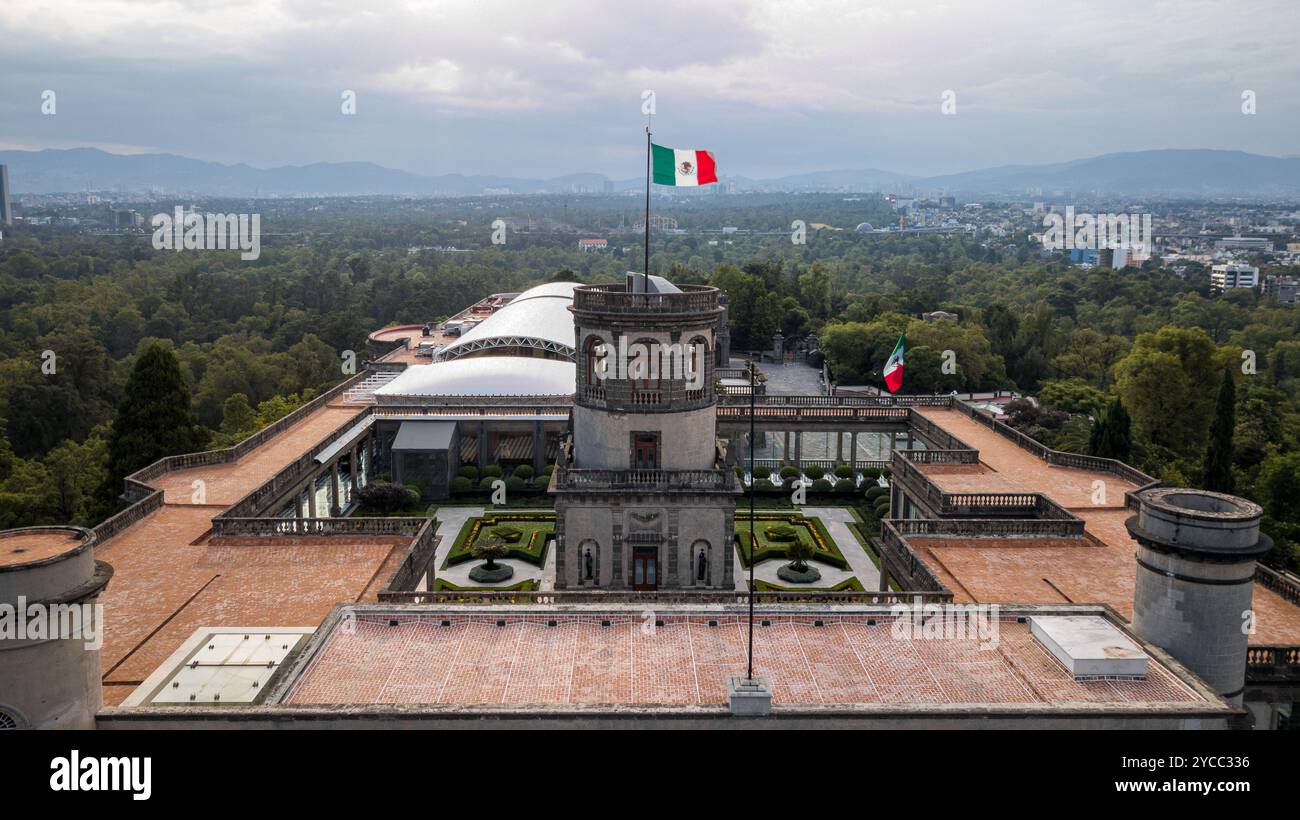 Aerial view of Chapultepec Castle in Mexico City Stock Photo - Alamy