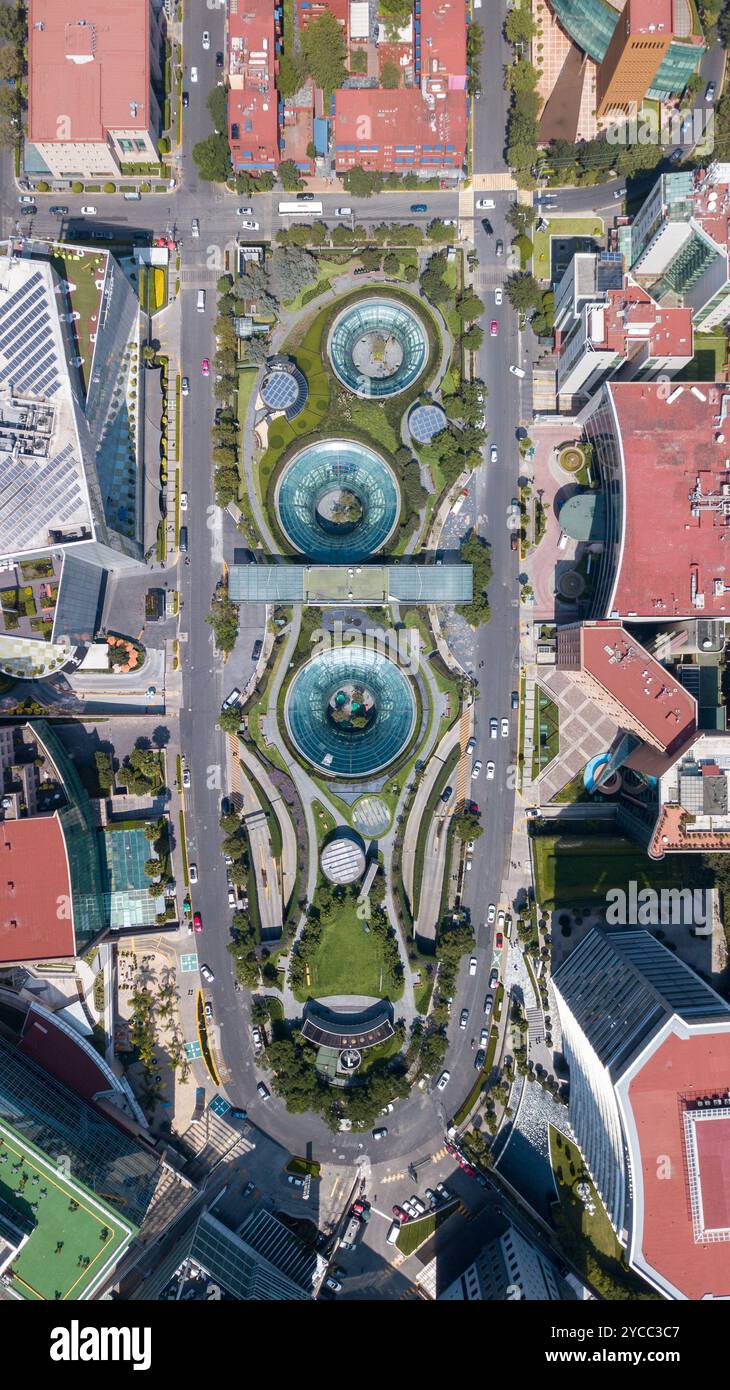 Aerial view of the mall in Santa Fe, Mexico City Stock Photo - Alamy