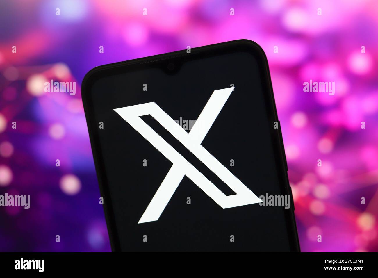 September 25, 2024, Portugal. In this photo illustration, the X ...