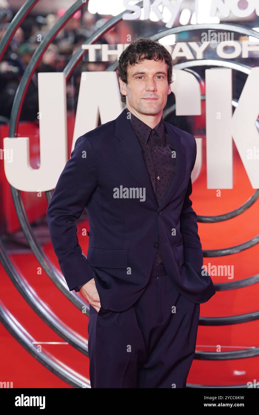Nick Blood attending the Day of the Jackal UK premiere at Queen ...