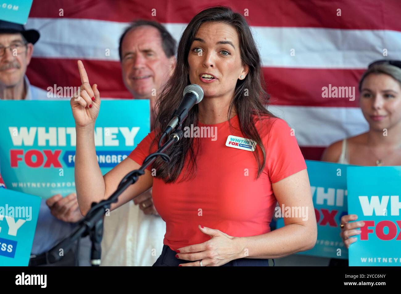 FILE - Whitney Fox, Democratic candidate for Florida's 13th ...