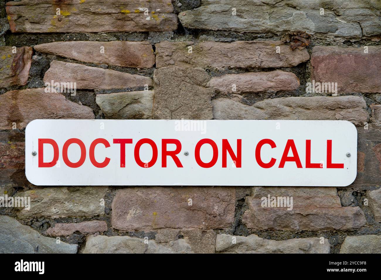 Doctor on call sign Stock Photo - Alamy
