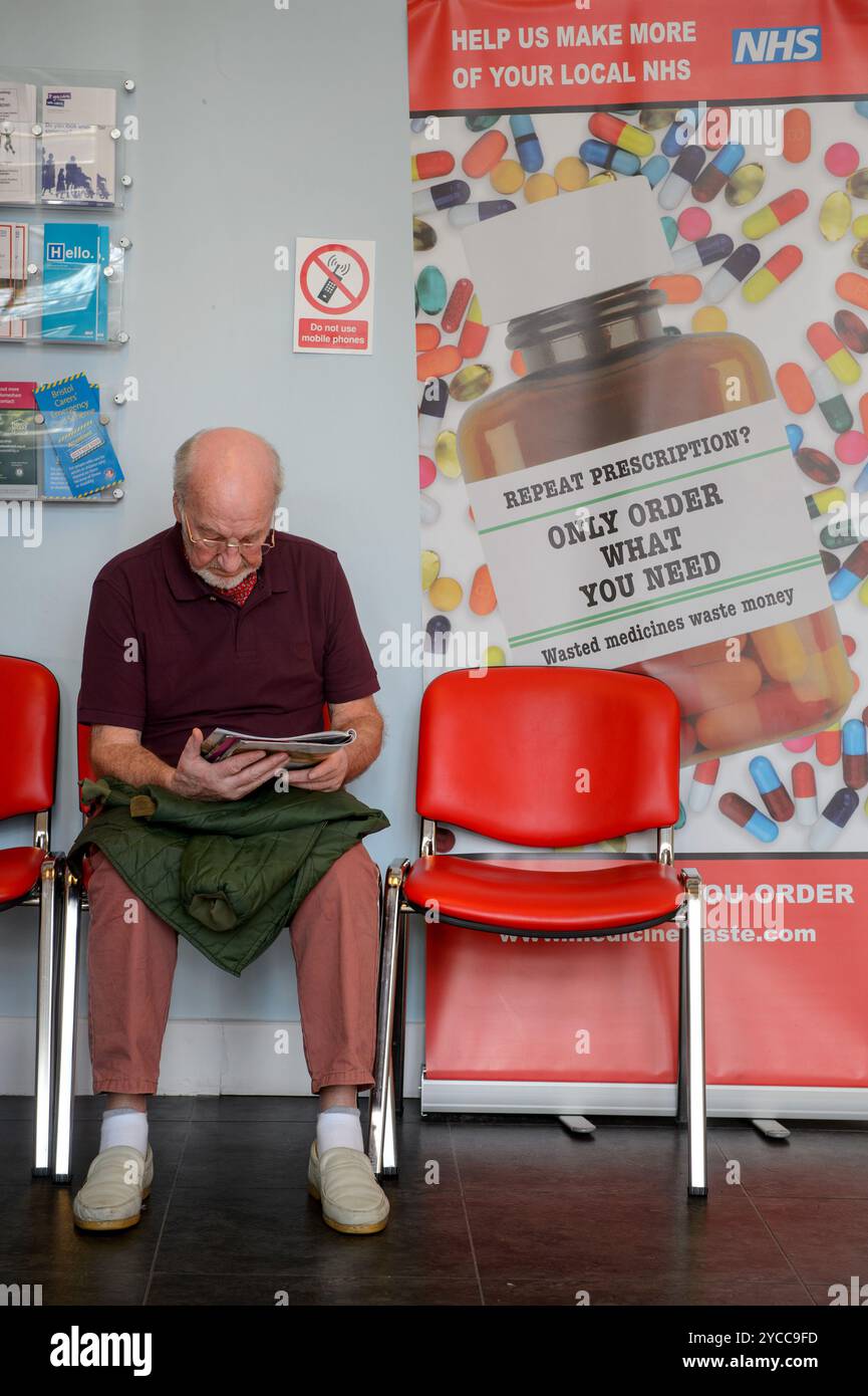 NHS doctors waiting room, UK Stock Photo - Alamy