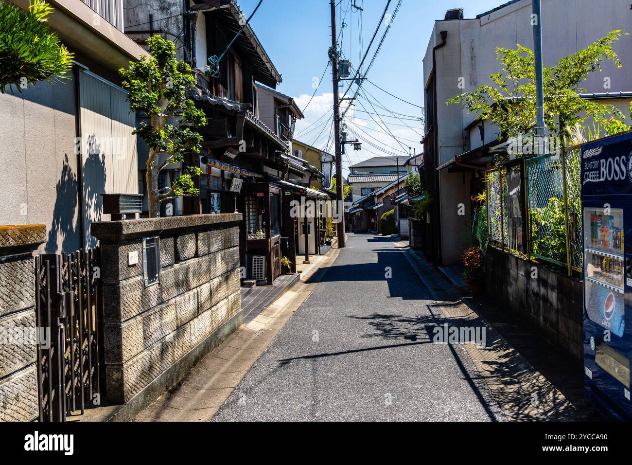 Nara, Japan - August 14, 2024: A traditional narrow street in Nara ...