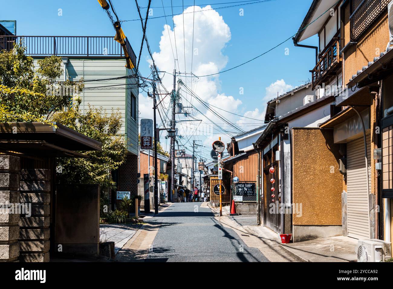 Nara, Japan - August 14, 2024: A traditional narrow street in Nara ...
