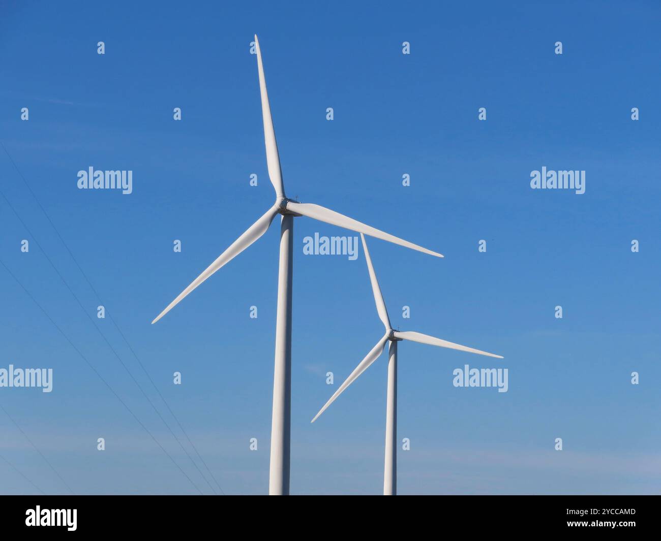 Land-based wind turbines spin in Atlantic City, N.J., on Nov. 3, 2023 ...