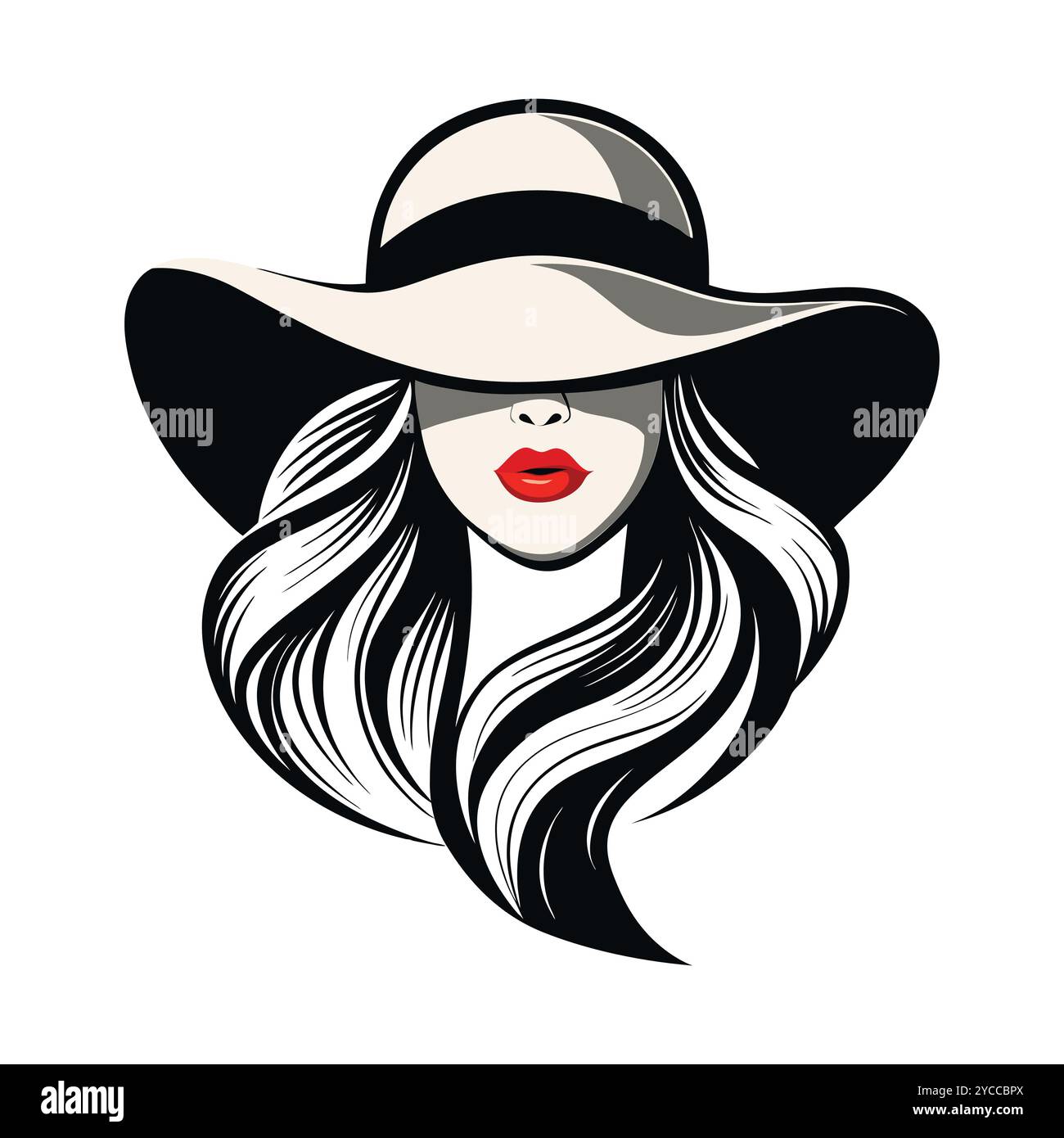 Elegant woman in hat Cut Out Stock Images Pictures Alamy