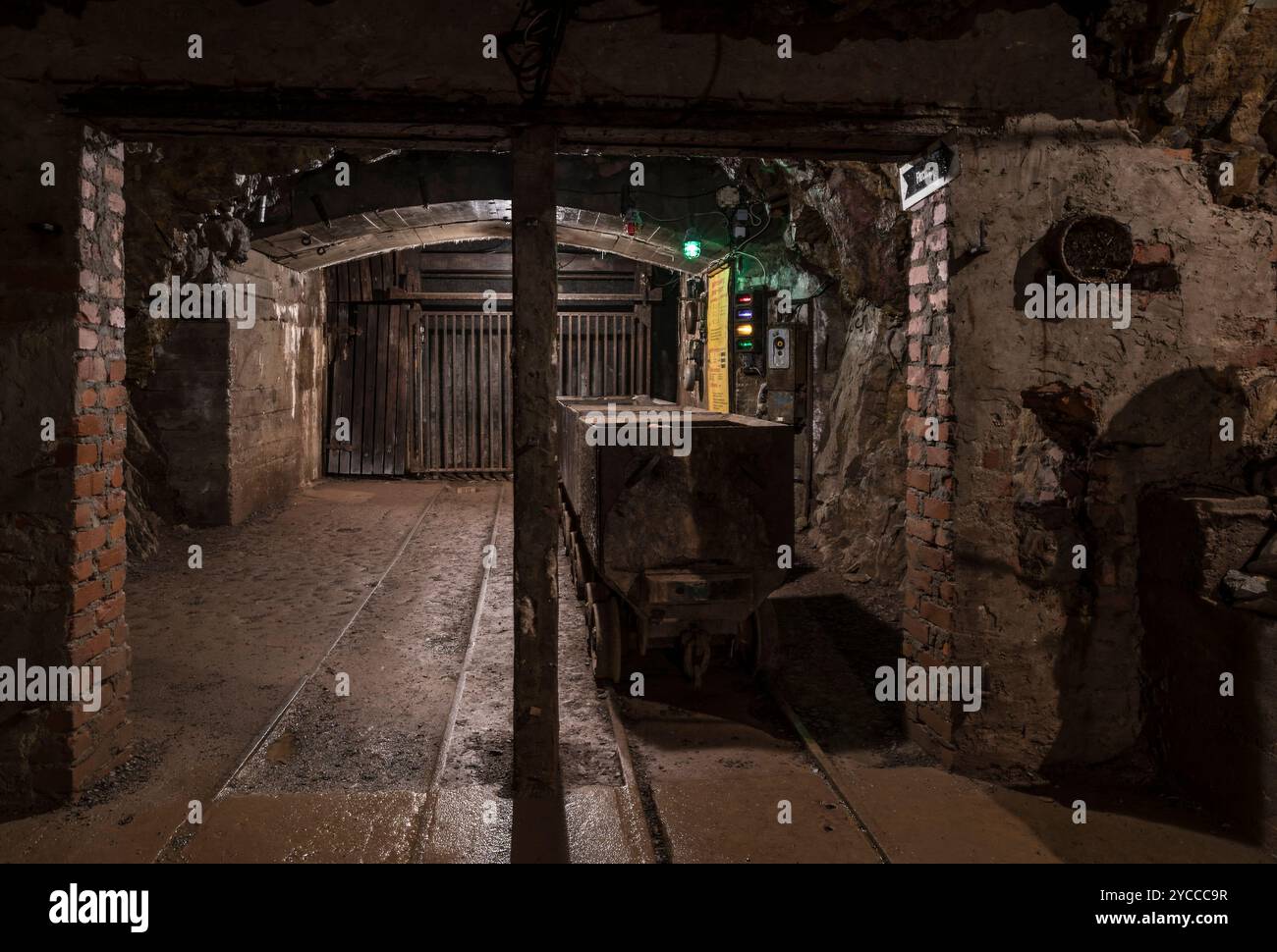 historic machinery of a abandoned mining site Stock Photo - Alamy