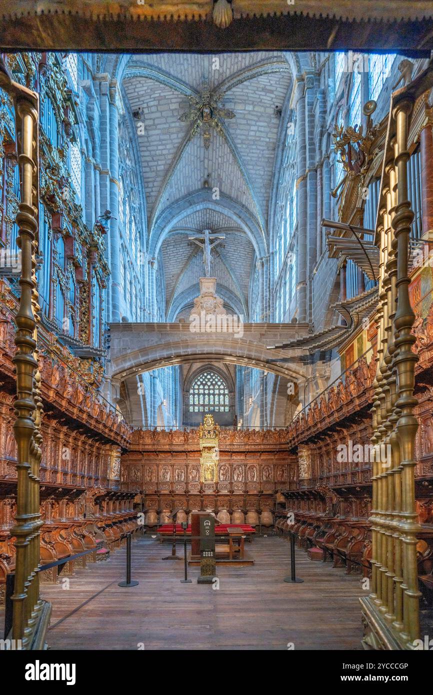 Choir, Cathedral of Christ the Savior, Ávila, Castiolla y Leon, Spain Stock Photo - Alamy