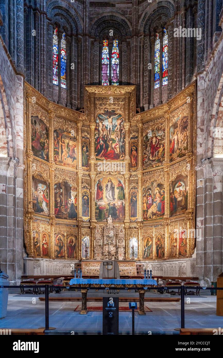 Main chapel, Altarpiece of the Main Altar (1499-1512). By Pedro Berruguete, Cathedral of Christ ...