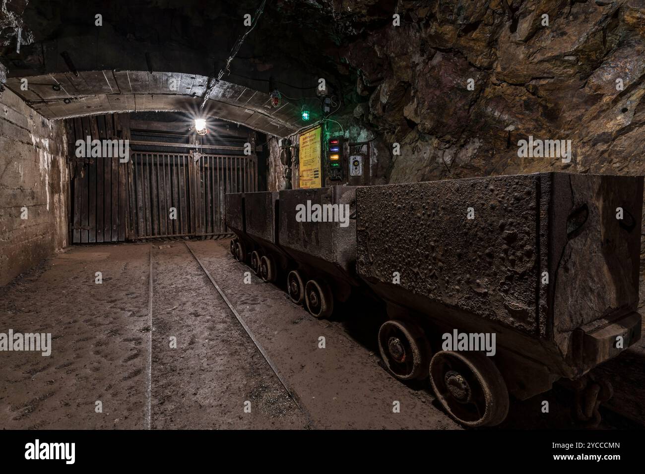 historic machinery of a abandoned mining site Stock Photo - Alamy