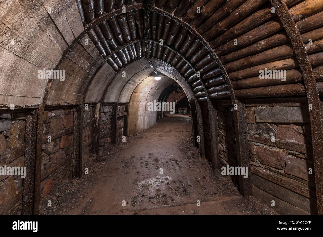 historic machinery of a abandoned mining site Stock Photo - Alamy
