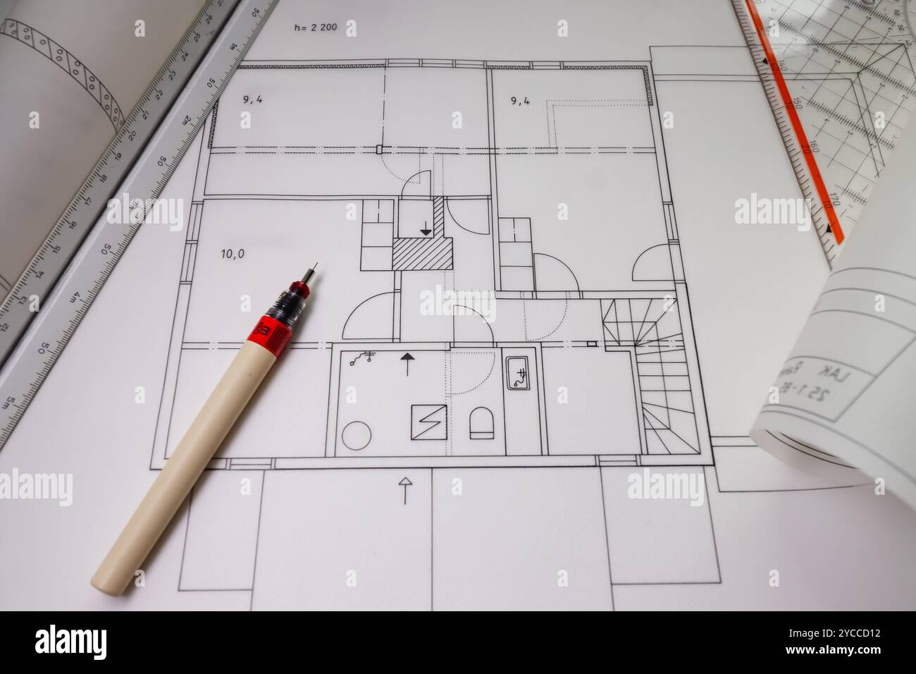 Detailed architectural blueprint reflecting precision and planning in ...