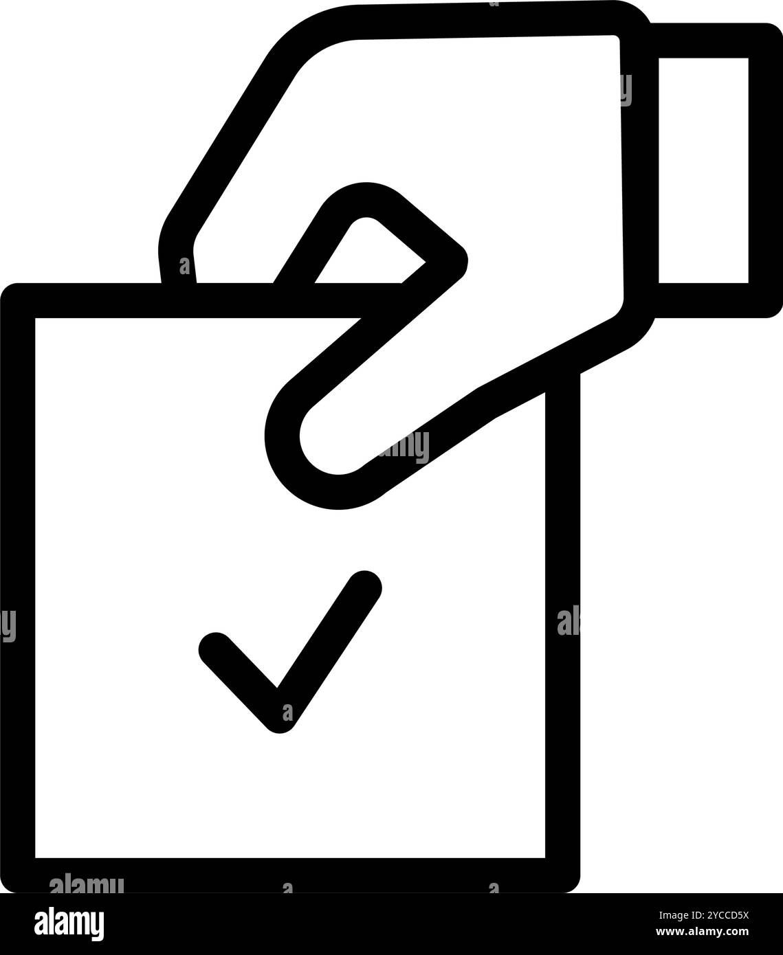Ballot voting hand Black and White Stock Photos & Images - Alamy