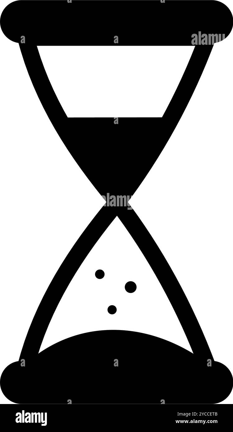 Hourglass, time - vector icon Stock Vector Image & Art - Alamy