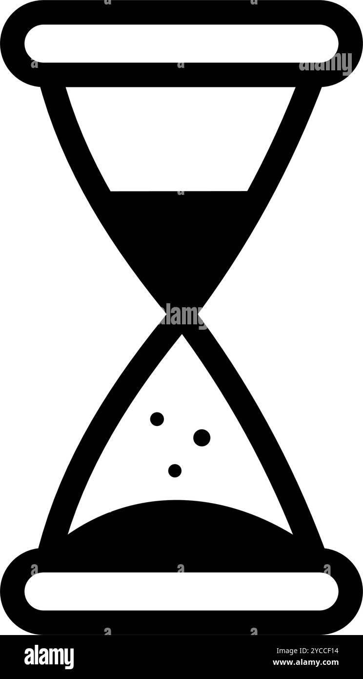 Hourglass, time - vector icon Stock Vector Image & Art - Alamy