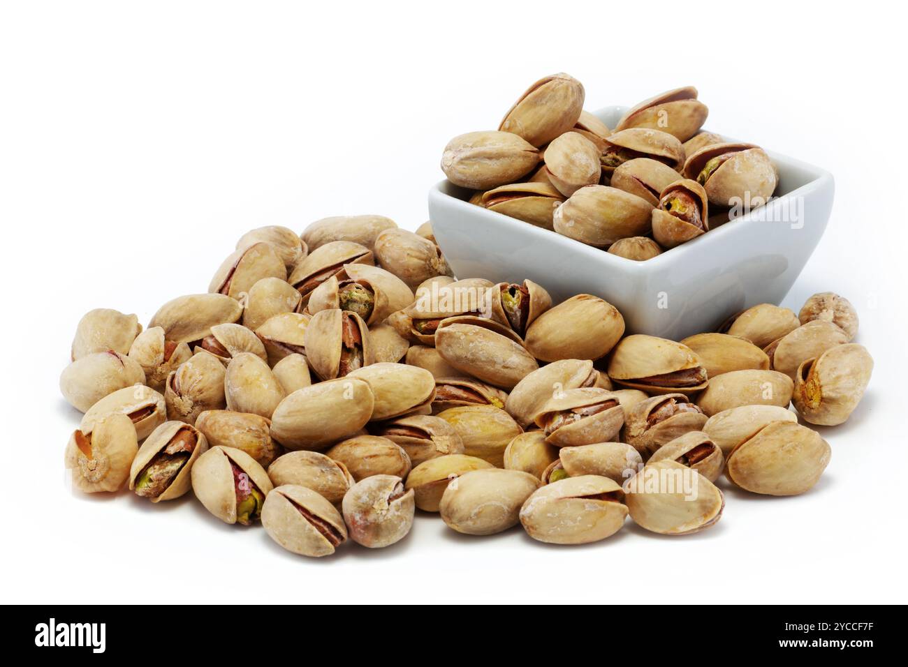 Pistachio nuts in shells group Stock Photo - Alamy
