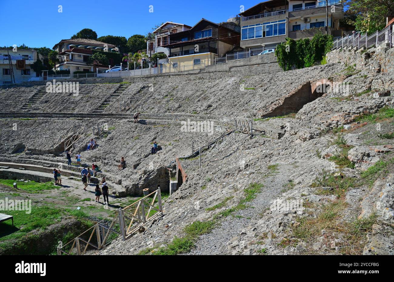 A view of the Ancient Theatre in Durres, Albania Stock Photo - Alamy