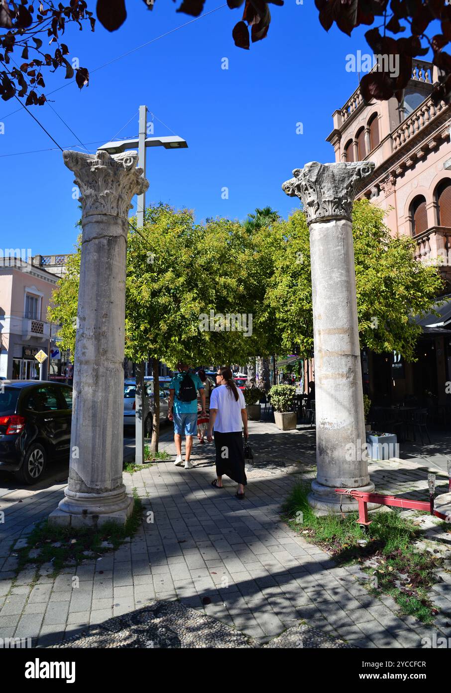 A view of the Ancient Theatre in Durres, Albania Stock Photo - Alamy