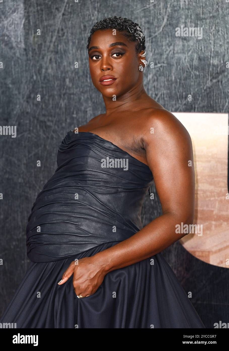 London, UK. October 22nd, 2024. Lashana Lynch arriving at the UK ...