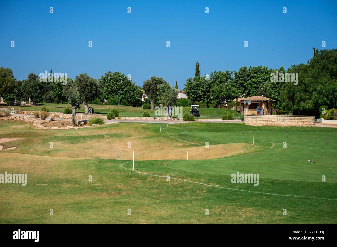 The Luxury Golf Course Aphrodite Hills Cyprus Stock Photo - Alamy