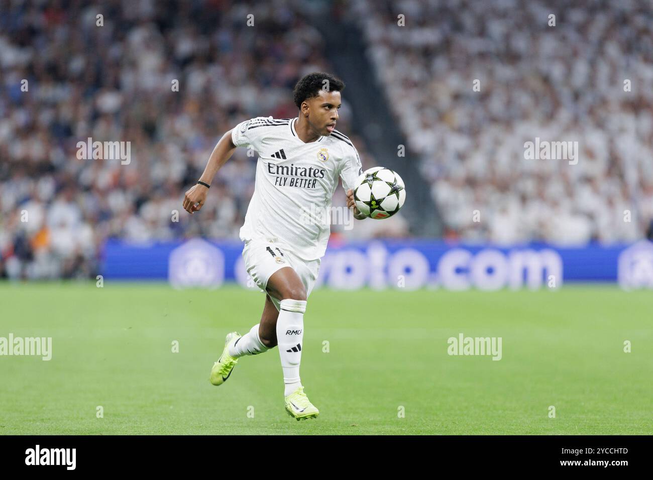 MADRID, SPAIN - October 22: Rodrygo Goes of Real Madrid in action ...
