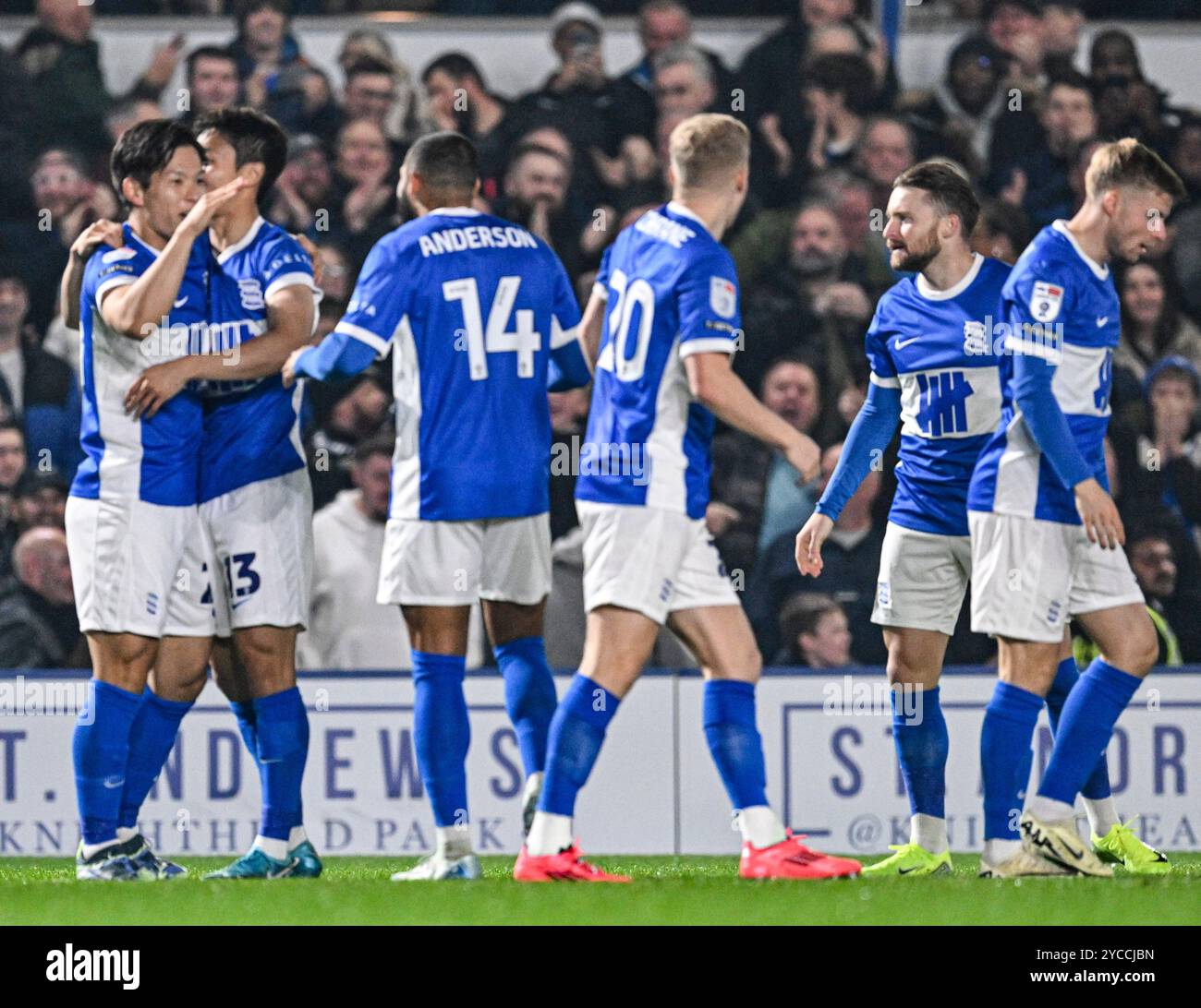 22nd October 2024; St Andrews, Birmingham, West Midlands, England; EFL Championship Football ...