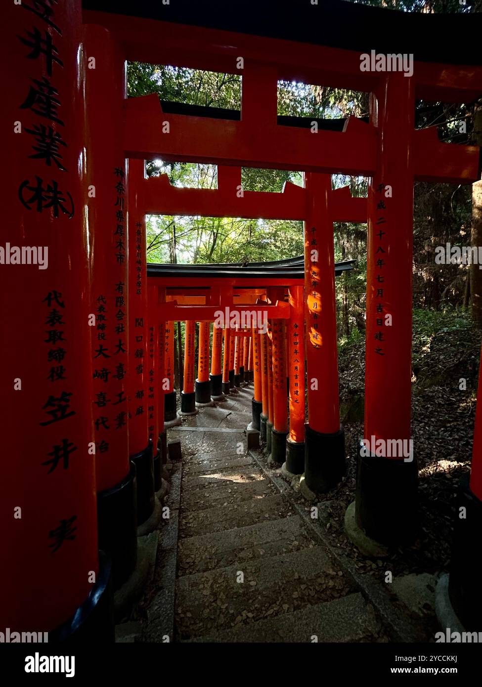 Thousand torii gates fushimi hi-res stock photography and images - Alamy