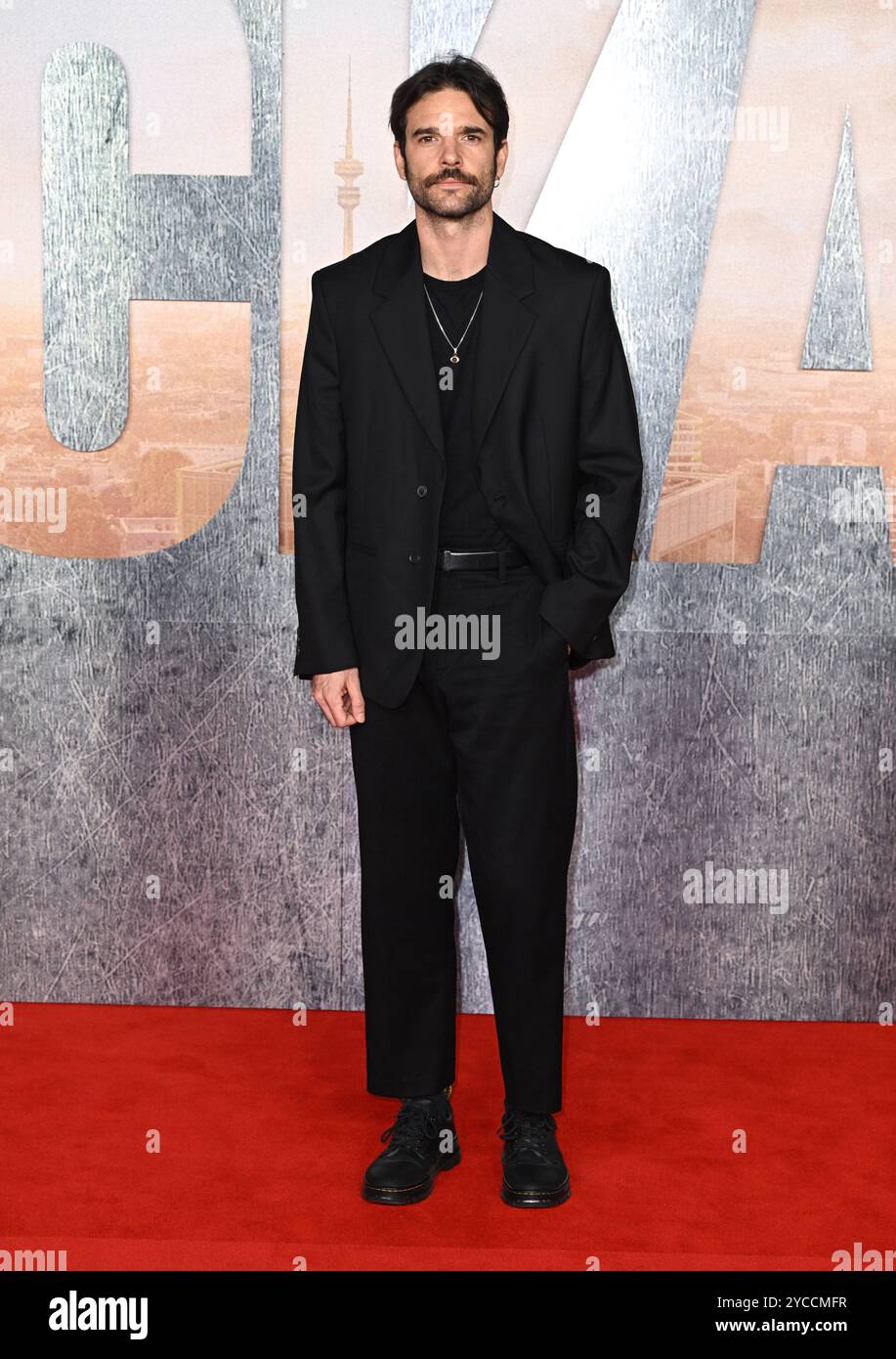 London, UK. October 22nd, 2024. Jon Arias arriving at the UK Premiere ...
