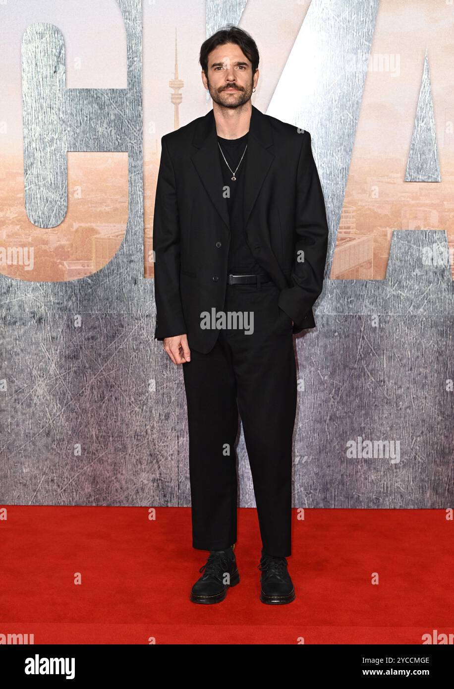 London, UK. October 22nd, 2024. Jon Arias arriving at the UK Premiere ...