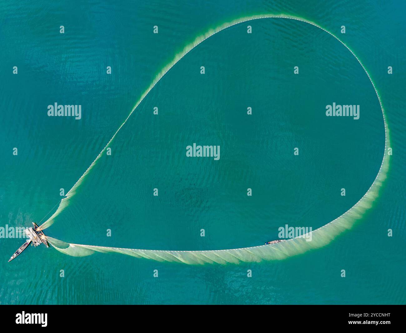 Aerial view of fishing in kaptai lake hi-res stock photography and ...